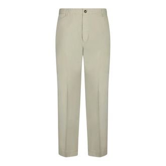 Dell'Oglio Homme, Pantalons, Vert, Taille: S Chinos &agrave; Jambes Larges