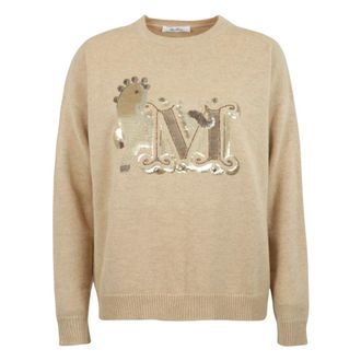 Max Mara Damen, Strickwaren, Beige, SGr&ouml;&szlig;e