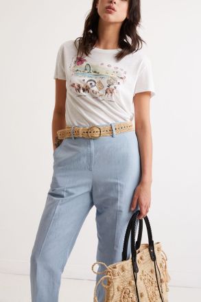 Gerard Darel T-Shirt en coton imprim&eacute; &eacute;lephant - ACACIA - Ecru