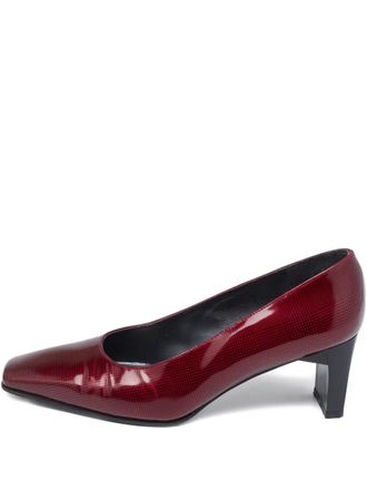 Stuart Weitzman escarpins &agrave; bout carr&eacute; 60 mm - Rouge