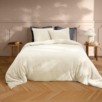 Douceur d'Int&eacute;rieur Bettw&auml;sche, 3-teilig (240 x 220 cm) Helena, Natur, Frottee, einfarbig