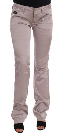 Costume National Womens Beige Cotton Slim Fit Jeans Rayon Clothing