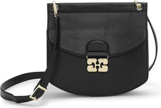 Ganni Kleine Apo-G Umhängetasche - Schwarz