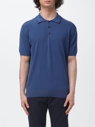 Canali Polo Homme couleur Bleu