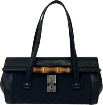 Gucci Sac bandouli&egrave;re vintage Pre-owned - Femme - Pre-owned - Noir - Taille: ONE Size