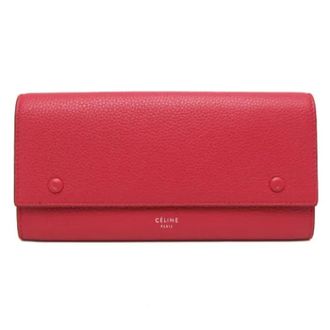 Celine Pre-owned Bicolor Large Flap Multifunktions-Langportemonnaie - - Pre-owned - Damen - Rot - ONE SIZE