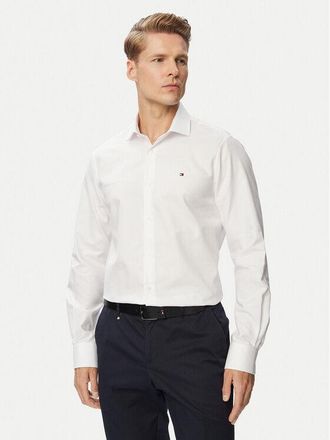 Tommy Hilfiger Hemd MW0MW43747 Wei&szlig; Regular Fit
