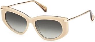 Max Mara Authentische Beth Brille mit Premium-Qualit&auml;t - - Accessories - unisex - Wei&szlig; - 54 MM