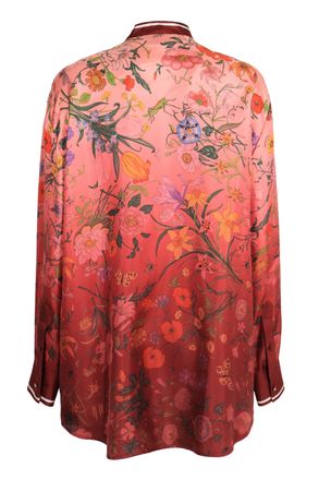 Gucci Womens Printed Silk Shirt