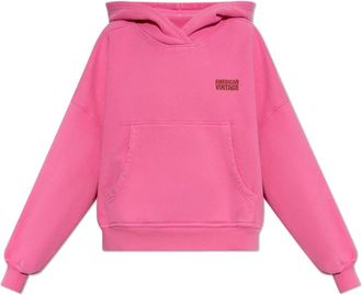 American Vintage Femme, Sweatshirts et sweats &agrave; capuche, Rose, Taille: 40 FR Plizzy Sweat &agrave; capuche