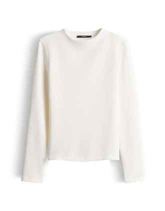 someday Damen Langarmshirt | KANGELIE Slim Longsleeve mit supersofter Textur Milk, 42