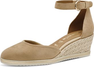 Tamaris Damen Klassische Ballerinas, Frauen Flats,Comfort Lining,TOUCHit-Fußbett,Slip-ons,klassisch elegant,Ballerinen,TAN,38 EU