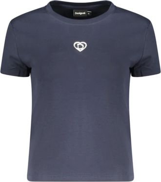 Desigual Femme, Tops, Bleu, Taille: 42 FR Berlin T-Shirt