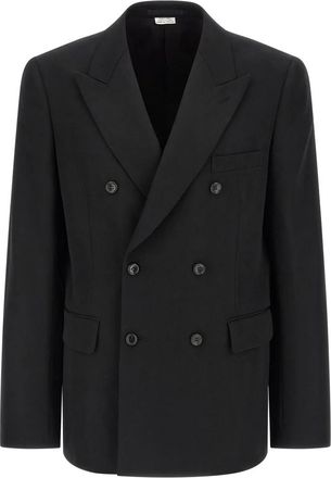 Comme Des Gar&ccedil;ons Homme, Vestes, Noir, Taille: XL Double-breasted Wool Blazer