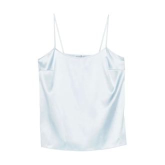 Ermanno Scervino Femme, Tops, Bleu, Taille: 38 FR D&eacute;bardeur &agrave; fines bretelles