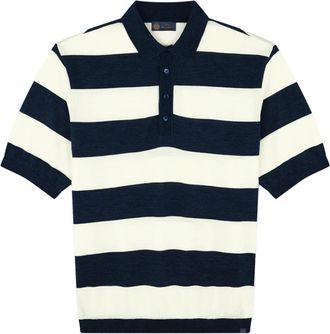 Paul & Shark Homme, Tops, Bleu, Taille: XL Polo Ray&eacute; Laine et Soie