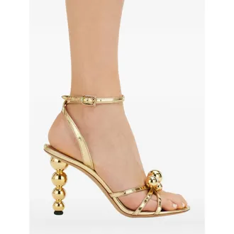 Ferragamo Golden Spheres Sandal - Gold