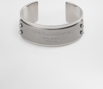 Dolce & Gabbana Armreif Mit -logo - Mann Bijoux Silber Metall Onesize