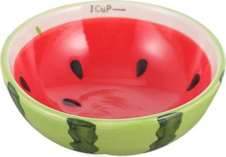 BESPORTBLE Müslischale Keramik Schüssel Wassermelone Musterung Zarte Lebensmittel Schüssel Salat Küche Liefert 1Pc Teller Melone Kinder Keramik Portion