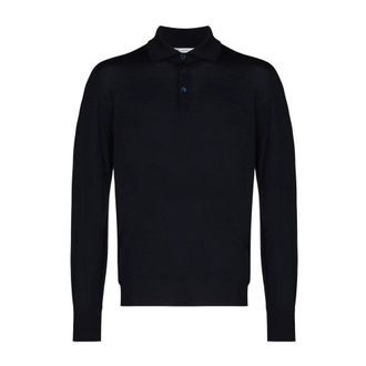 Brunello Cucinelli Blauer Strickpullover Langarm - - Knitwear - Herren - Blau - M