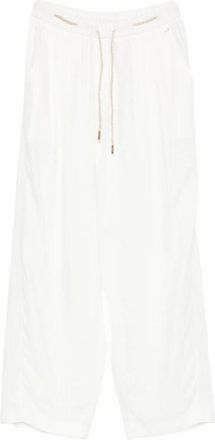 Herno Femme, Pantalons, Blanc, Taille: 34 FR Wide Pantalons