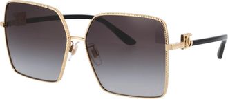 Dolce & Gabbana 0DG2279 Gold Metal Square Sunglasses - Gold