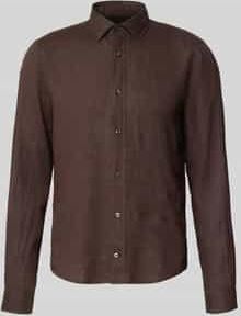 Joop Causal Fit Leinenhemd mit Kentkragen Modell Mike