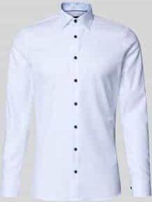Olymp No. 6 Super Slim Fit Business-Hemd mit Kentkragen