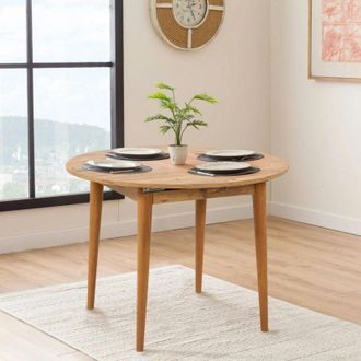 Pier Import Table ronde extensible effet pin &Oslash;100-131 cm ORINA