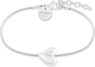 Tamaris Bracelet - Elegantes Armband aus poliertem Edelstahl - Silber - Schlangenkette verstellbar bis 21 cm - wasserfest & hautfreundlich