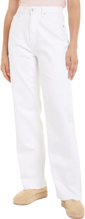 Tommy Hilfiger Damen Jeans Relaxed Straight High Waist, Wei&szlig; (Th Optic White), 27W/32L