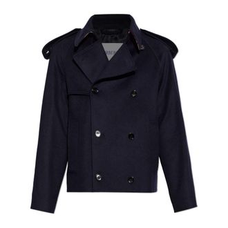 Burberry Leadenham Trenchcoat - - Coats - Herren - Blau - M