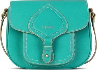 Kate Lee Damen Sac en Cuir Porté Bandoulière Petite Gibeciere Emelyne Vert Deau Ledertasche, wassergrün