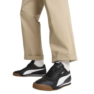 Puma Turino II Schuhe f&uuml;r Herren, Leder, Low Rise (Schwarz/Wei&szlig;)