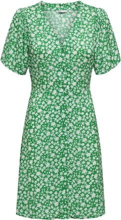 Only Damen Onlevida S/S Short Dress WVN Noos Kleid, Jelly Bean, X-Small