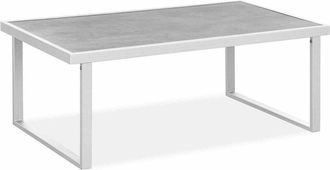 Konsimo Konsimo - frena Gartentisch im Loft-Stil, wei&szlig;