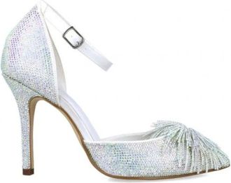 Menbur Femme, Chaussures, Blanc, Taille: 39 EU Sandalo Cerimonia Strass e Tallone Chiuso