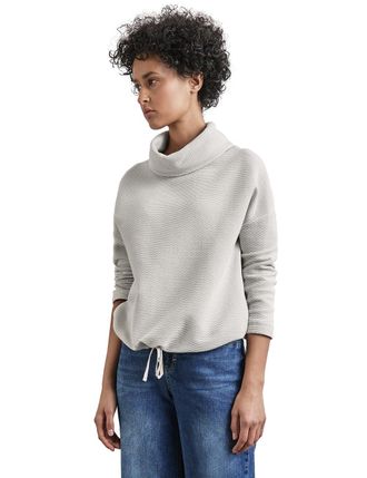 Street One Damen A322370 Schalkragen Strukturshirt,Mehrfarbig, 38