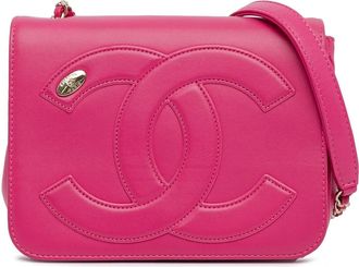 Chanel Hobo Bags - Lambskin CC Mania Flap - Gr. unisize - in Gold - f&uuml;r Damen