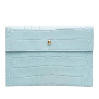 Alexander McQueen Sac pochette Pre-owned - Femme - Pre-owned - Bleu - Taille: ONE Size