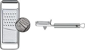 WMF Küchenreibe Kartoffelreibe Gurkenhobel Cromargan Edelstahl rostfrei spülmaschinengeeignet & Pendelschäler 19 cm Profi Plus Cromargan Edelstahl rostfre