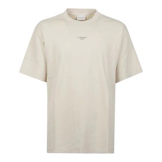 Dr&ocirc;le de Monsieur Homme, Tops, Beige, Taille: M T-Shirt &agrave; Slogan Classique