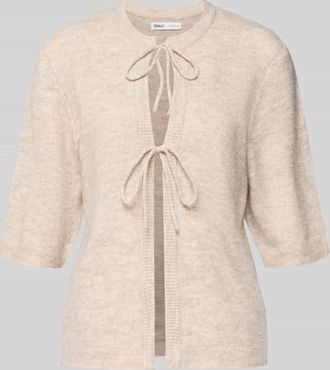 Only Regular Fit Cardigan mit Schn&uuml;rungen Modell SIMONI