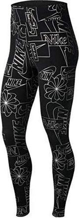 Nike Damen Sportswear Icon Clash Hw Tight AOP, Schwarz, L