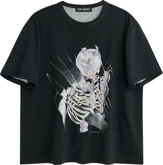 Our Legacy Homme, Tops, Noir, Taille: M New Box T-Shirt