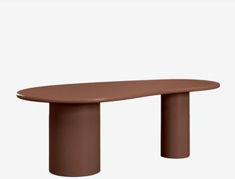 Sklum Sklum - Ovaler Esstisch aus mdf (220x115 cm) Billie Braun Kaffee