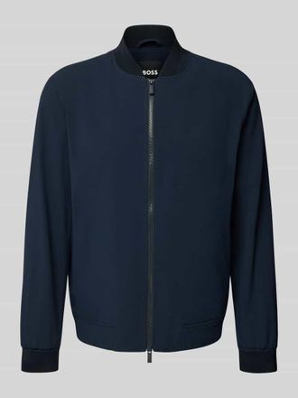HUGO BOSS Regular Fit Blouson mit feiner Struktur Modell HANRY