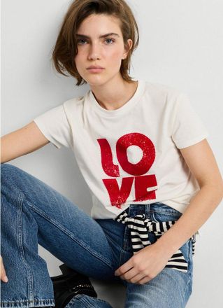 Pepe Jeans London T-Shirt BEATRISA mit Frontprint, Rundhals