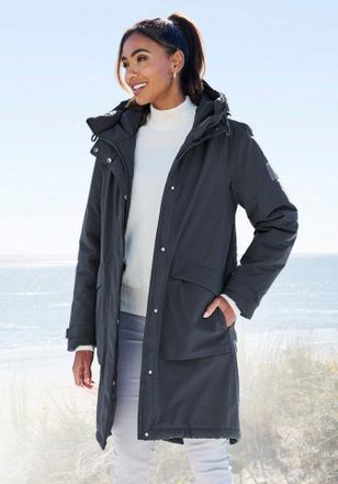Elbsand Winterjacke mit verstellbarer Kapuze und aufgesetzten Taschen