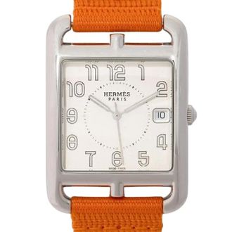 Herm&egrave;s Montre Pre-owned Cape Cod - Femme - Pre-owned - Orange - Taille: ONE Size